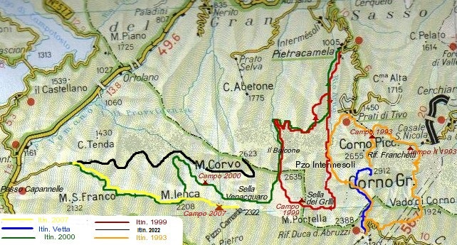 Gran Sasso - Itinerario
